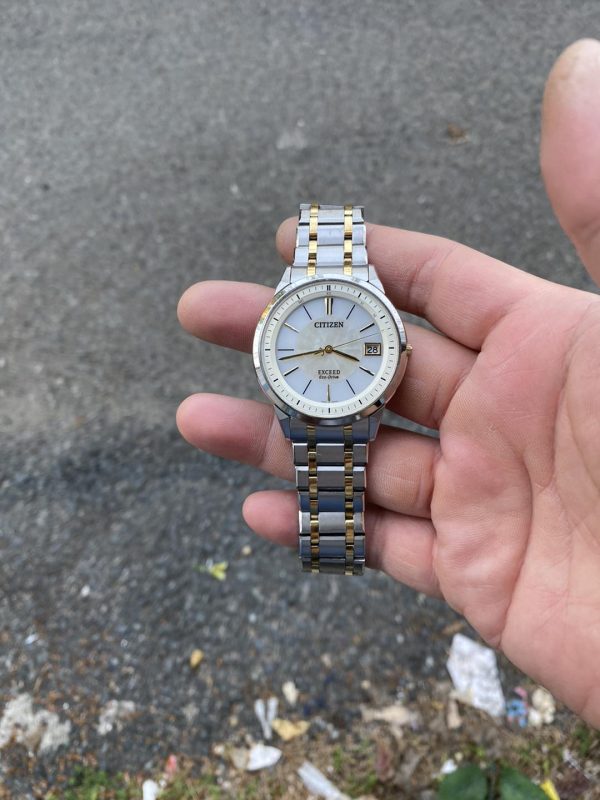 Citizen Exceed Eco-Drive Quartz Analog H113-t016197 Titanium Men’s ...