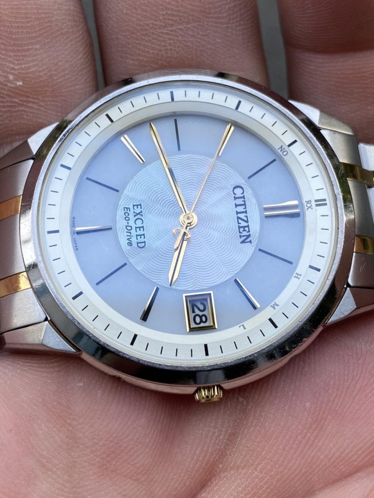 Citizen Exceed Eco-Drive Quartz Analog H113-t016197 Titanium Men’s ...