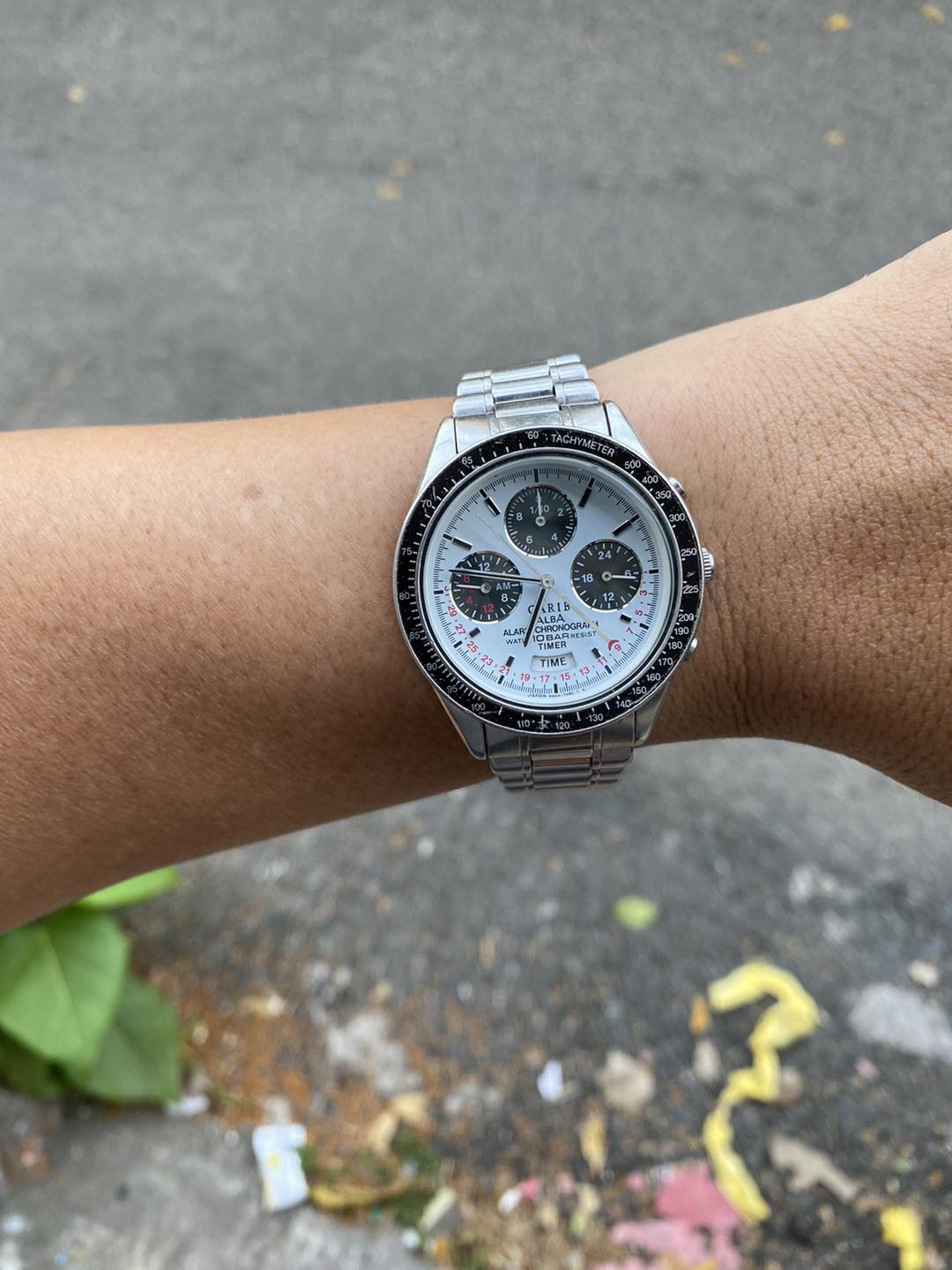 SEIKO ALBA CARIB N944-7A40 Quartz Panda Dial Chronograph – Long's Fine ...