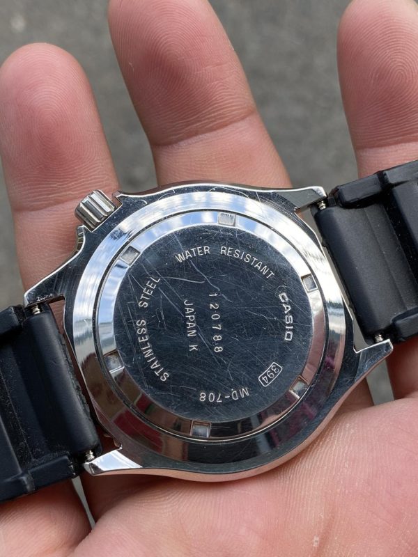 1980s Casio MD-708 Mod 394 Dual Divers/Compass Bezel 43mm Gents Wrist ...