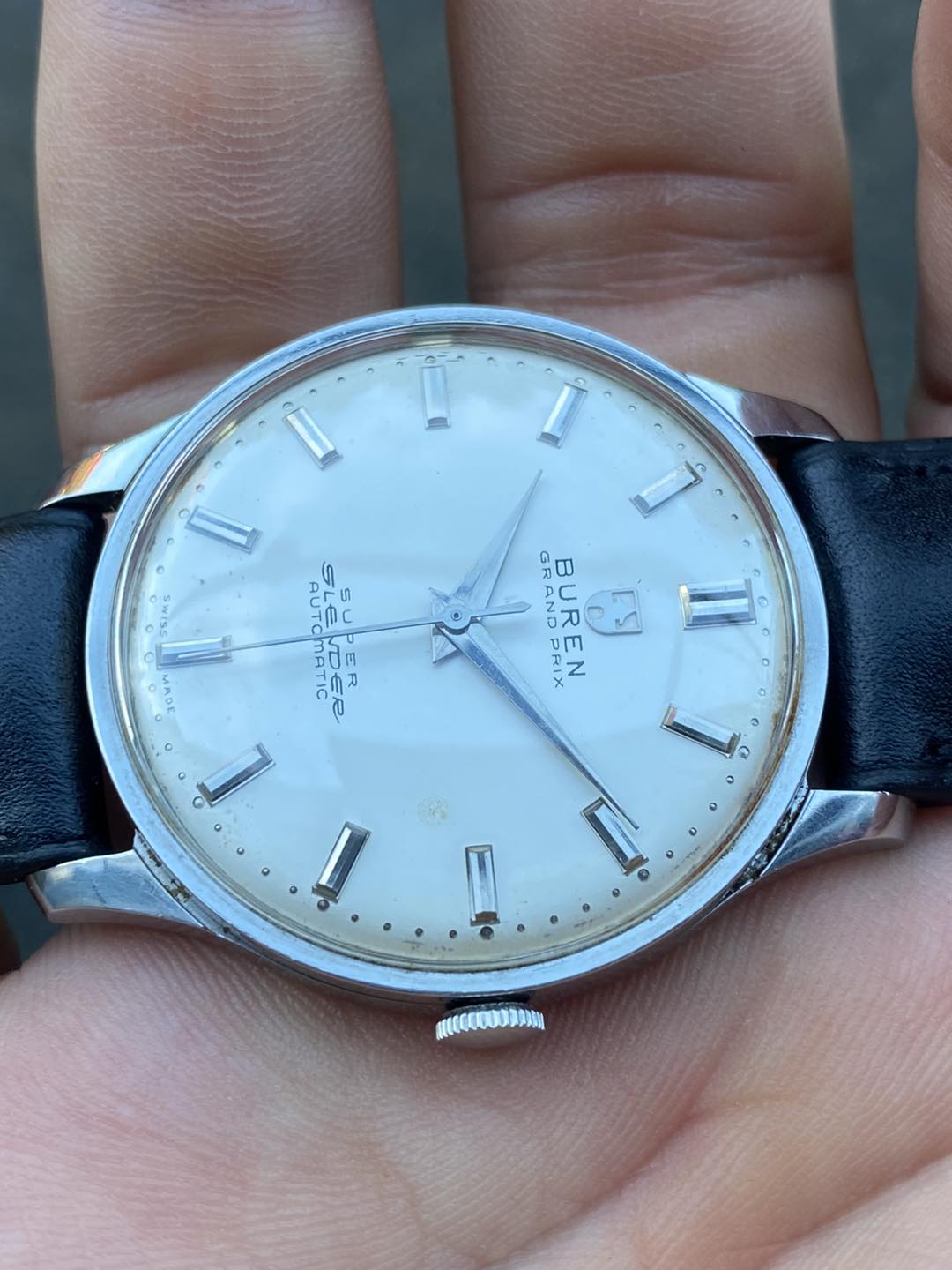 Buren Grand Prix Super Slender automatic case no.77006 , swiss made ...