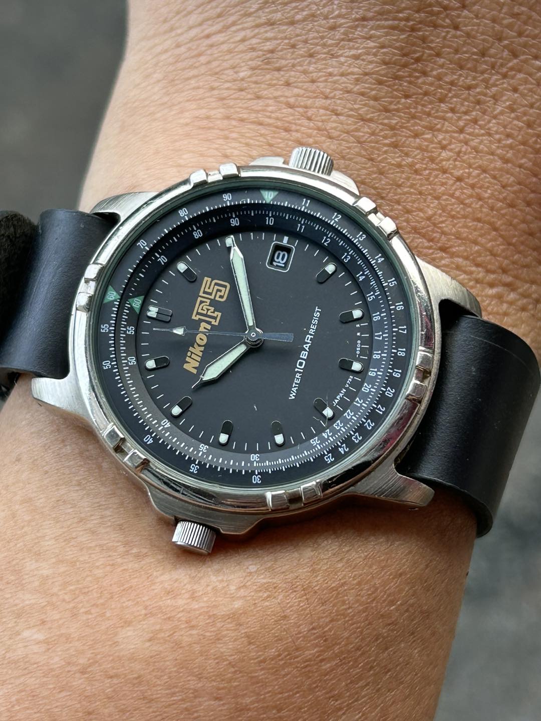 Seiko Nikon F5 water 10 bar resist Quartz V732-0040 watch case no ...