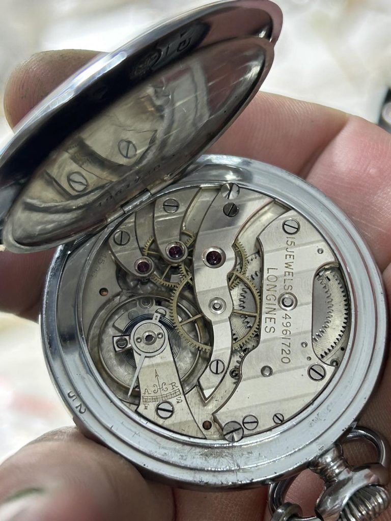 Longines 15 Jewels pocket watch hand winding / case no.4961720, Swiss ...