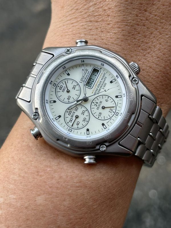 Casio Lineage Analogue Digital Titanium Chronograph LIS-001 1325 Mod ...