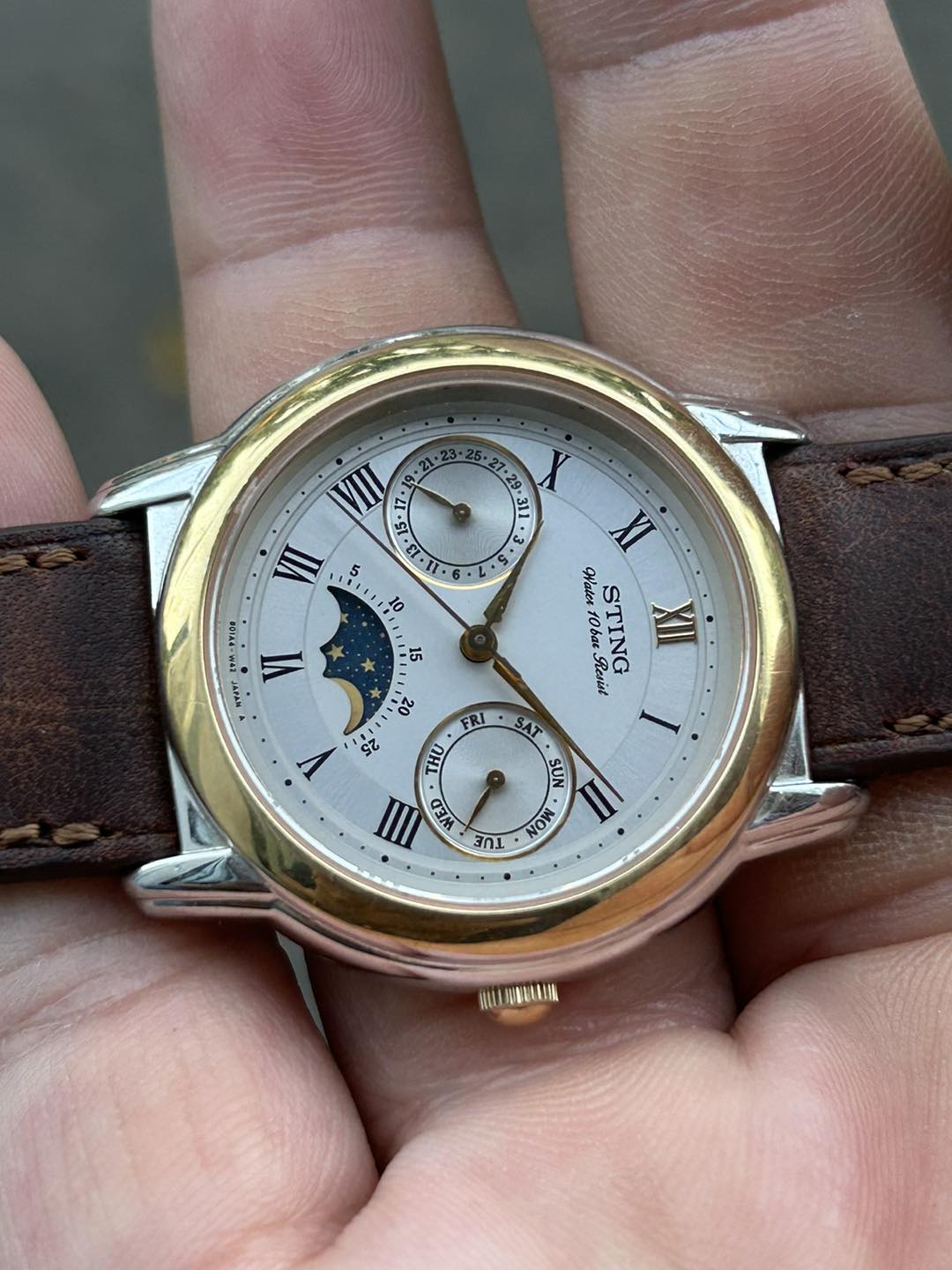 Sting Casio STN-350 Moon Phase Quartz Vintage Men’s Watch case no ...