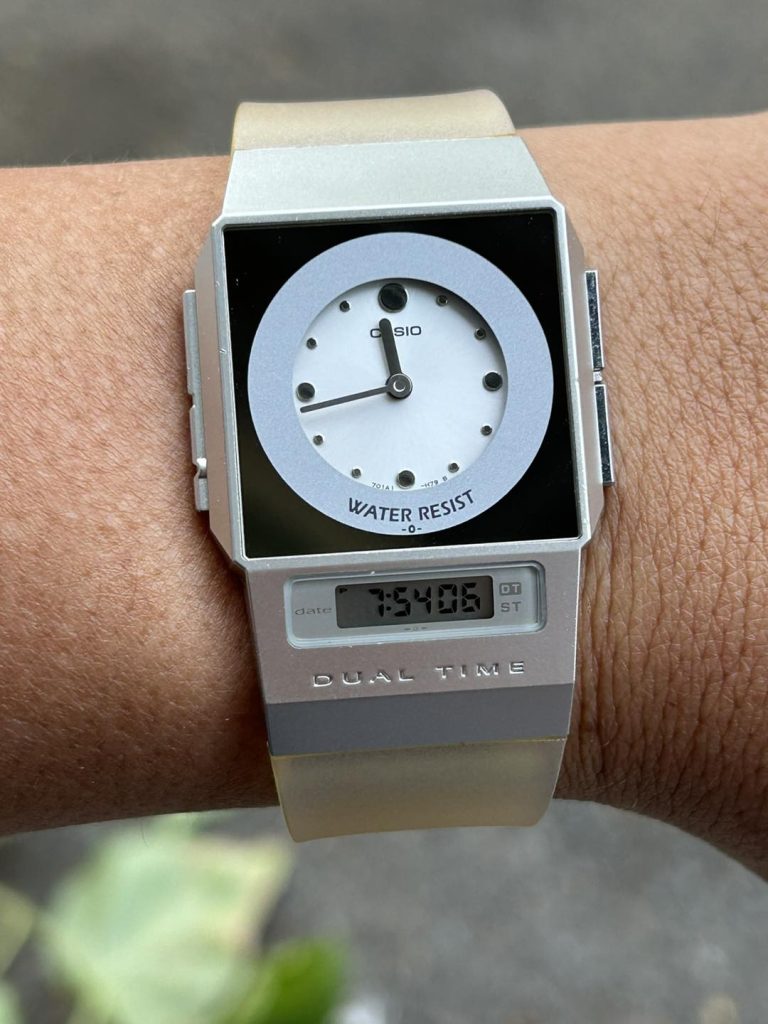 Casio Dual Time Analogue Digital FS-01 Module 2320 , made in Japan ...