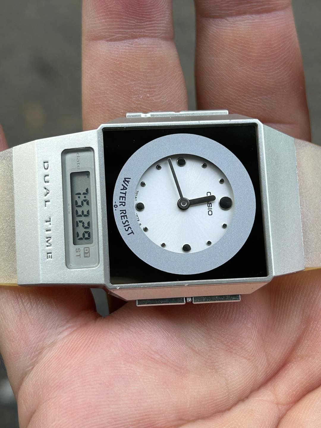 Casio Dual Time Analogue Digital FS-01 Module 2320 , made in Japan ...