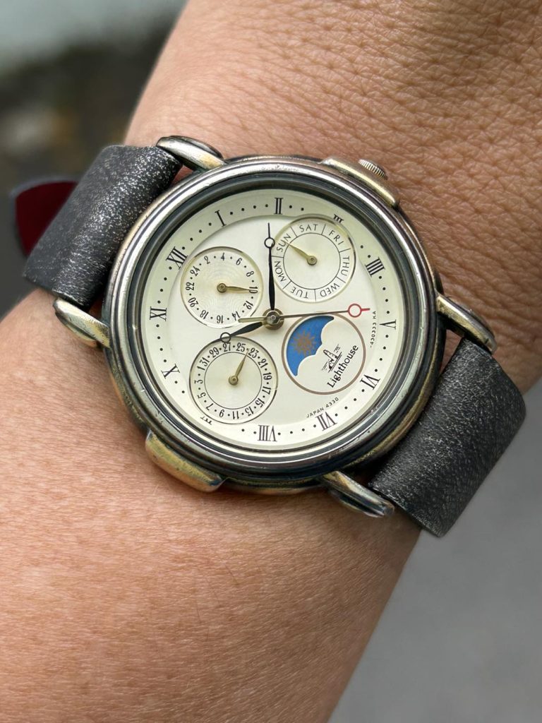 Citizen Lighthouse Moon Phase 4330-432380 Y vintage watch quartz , made ...