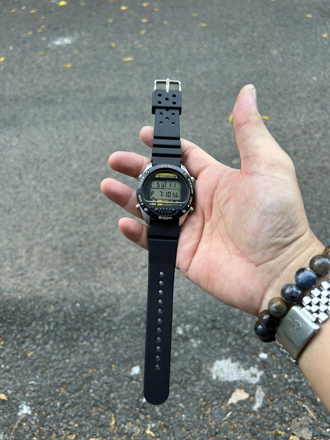 Rare Vintage 1991 SEIKO SCUBA MASTER 200M M705-5A00 Diver’s Digital ...