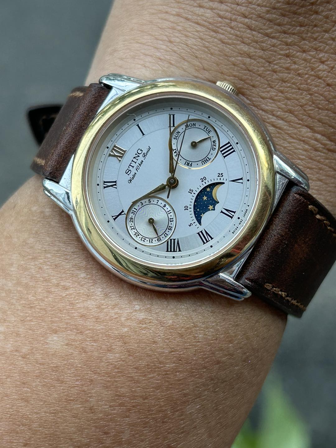 Sting Casio STN-350 Moon Phase Quartz Vintage Men’s Watch case no ...