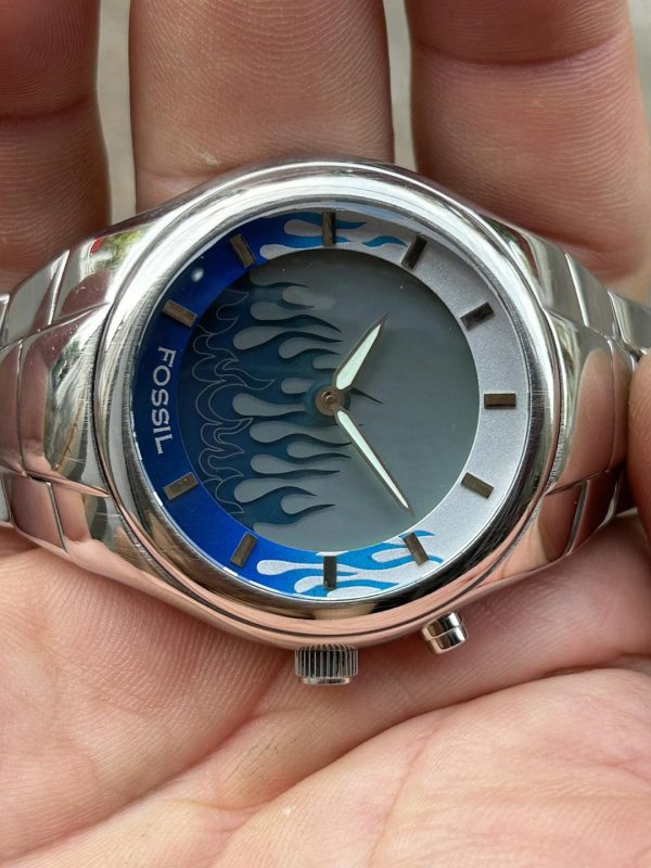 Rare Fossil Digital Big Tic Quartz Watch JR-8222 / case no.300311 ...