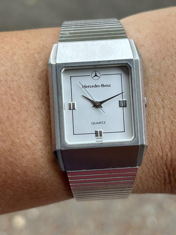 Mercedes Benz Quartz Watch BM -101 all stainless Steel , made in Japan ...