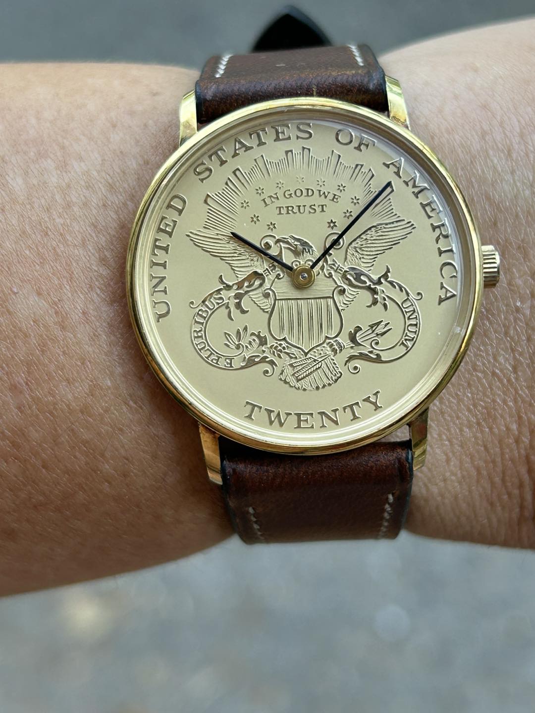 United States of America / Aristo Twenty Coin Watch West Germany / case ...