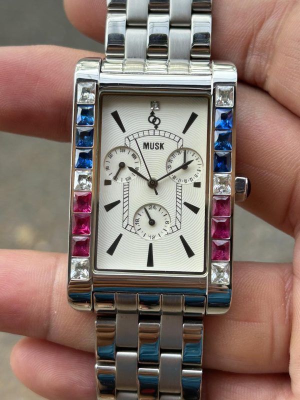 Musk Tank Quartz watch MM-2163 , made in Japan. – Long's Fine Watches