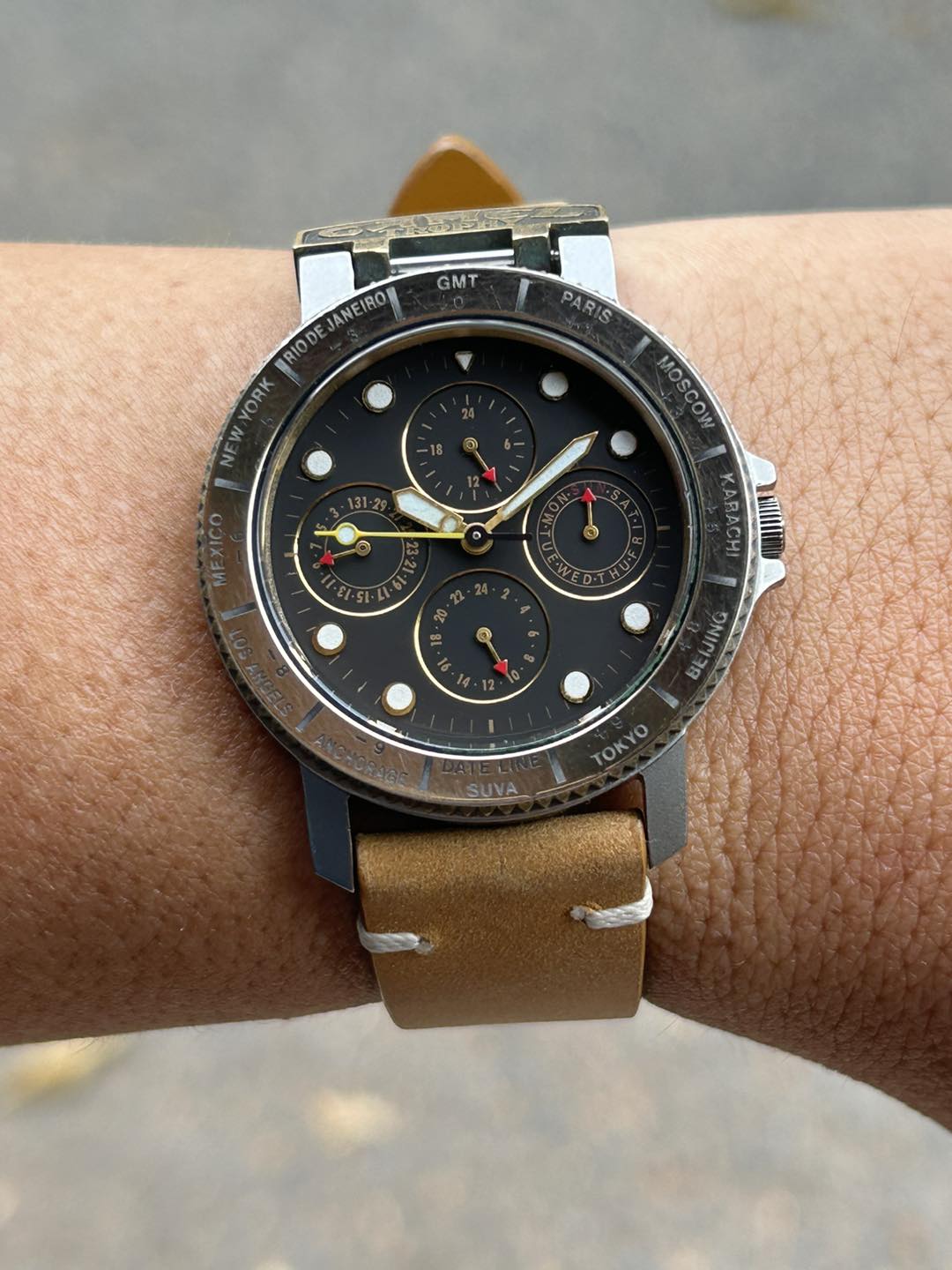 Camel Trophy Green Belt Patented Model 4P40 Quartz watch , made in ...