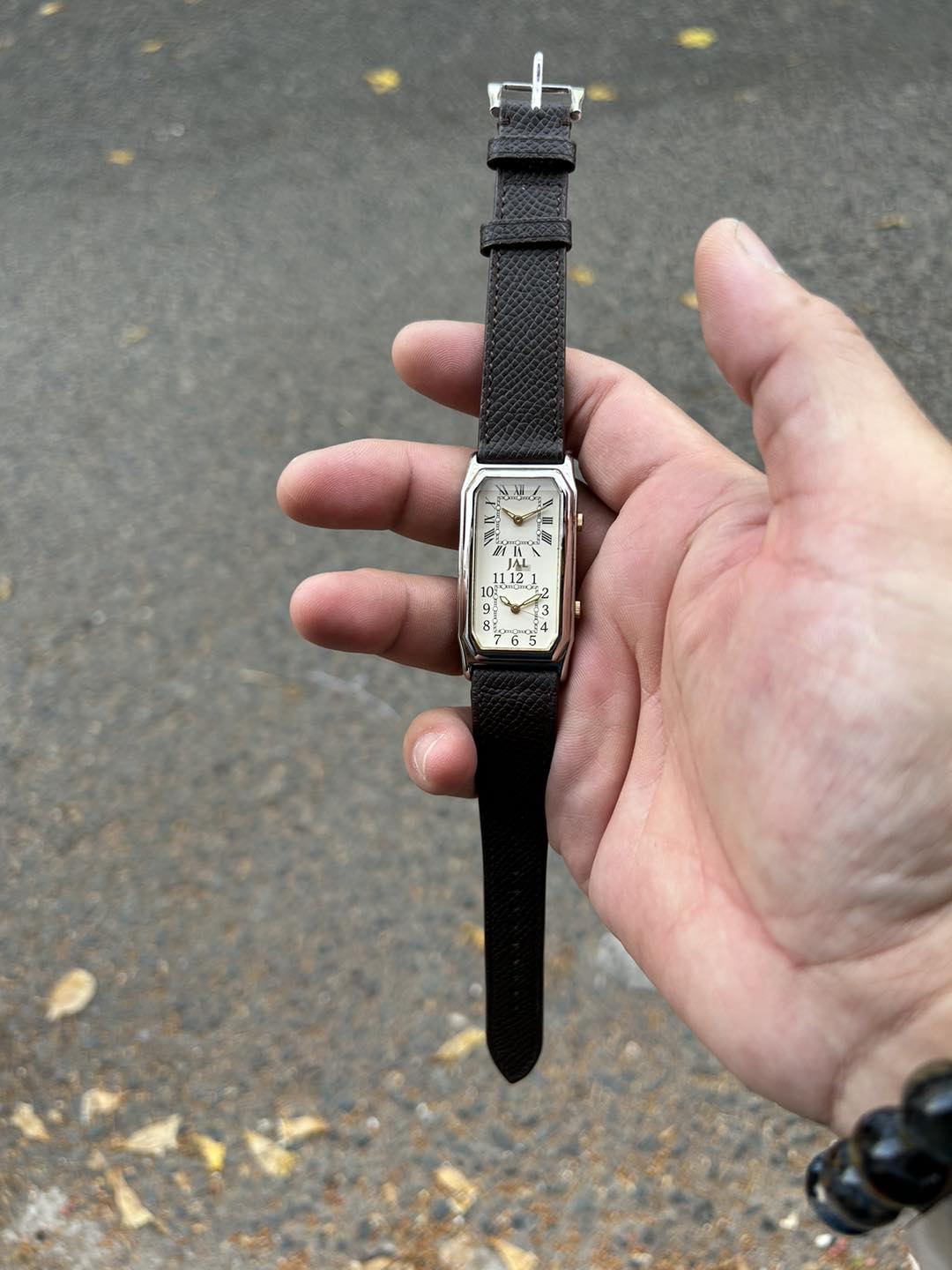 JAL dual time quartz watch St.Steel back / case no.540367 , made in Japan. – Long's Fine Watches