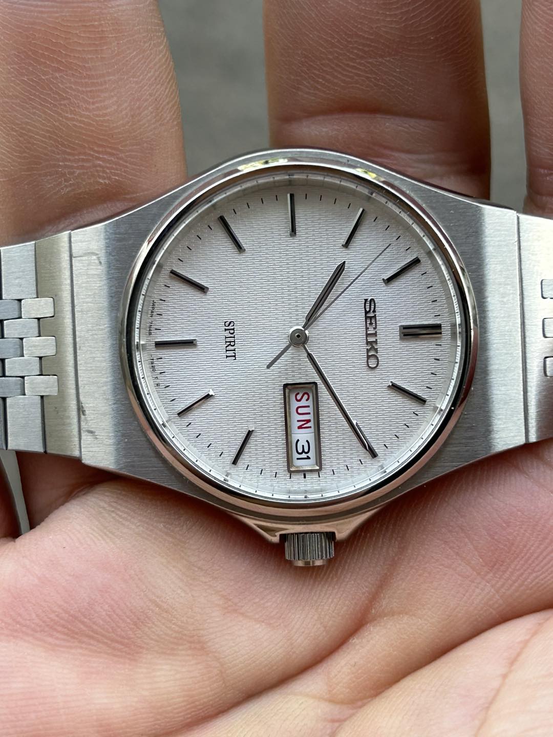 SEIKO SPIRIT Quartz Watch Day\Date 7N48-7A10 / case no.400610 , made in ...