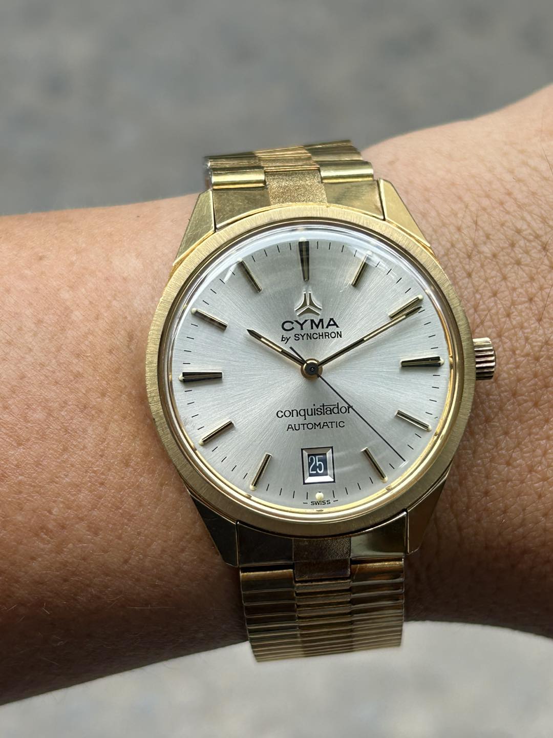 CYMA by SYNCHRON Conquistador automatic Cal.2783, swiss made/ case no ...