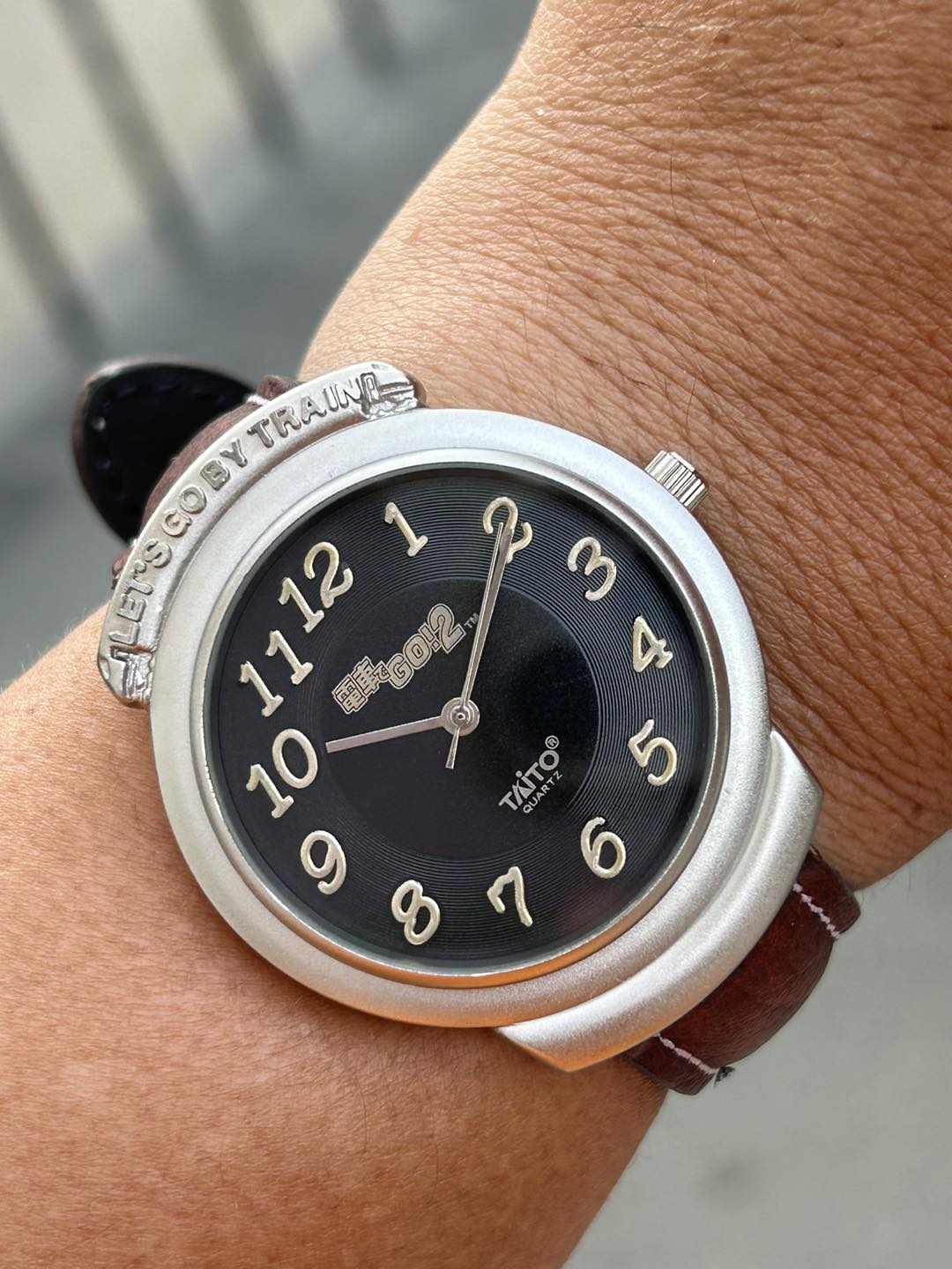 Let’s go by train / Taito Quartz Vintage watch stainless Steel back ...