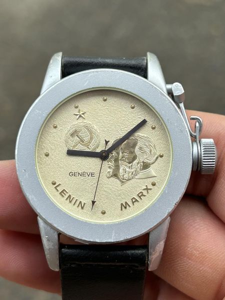 Lenin-Marx Geneve Quartz watch Stainless Steel back case no.3162 , made ...