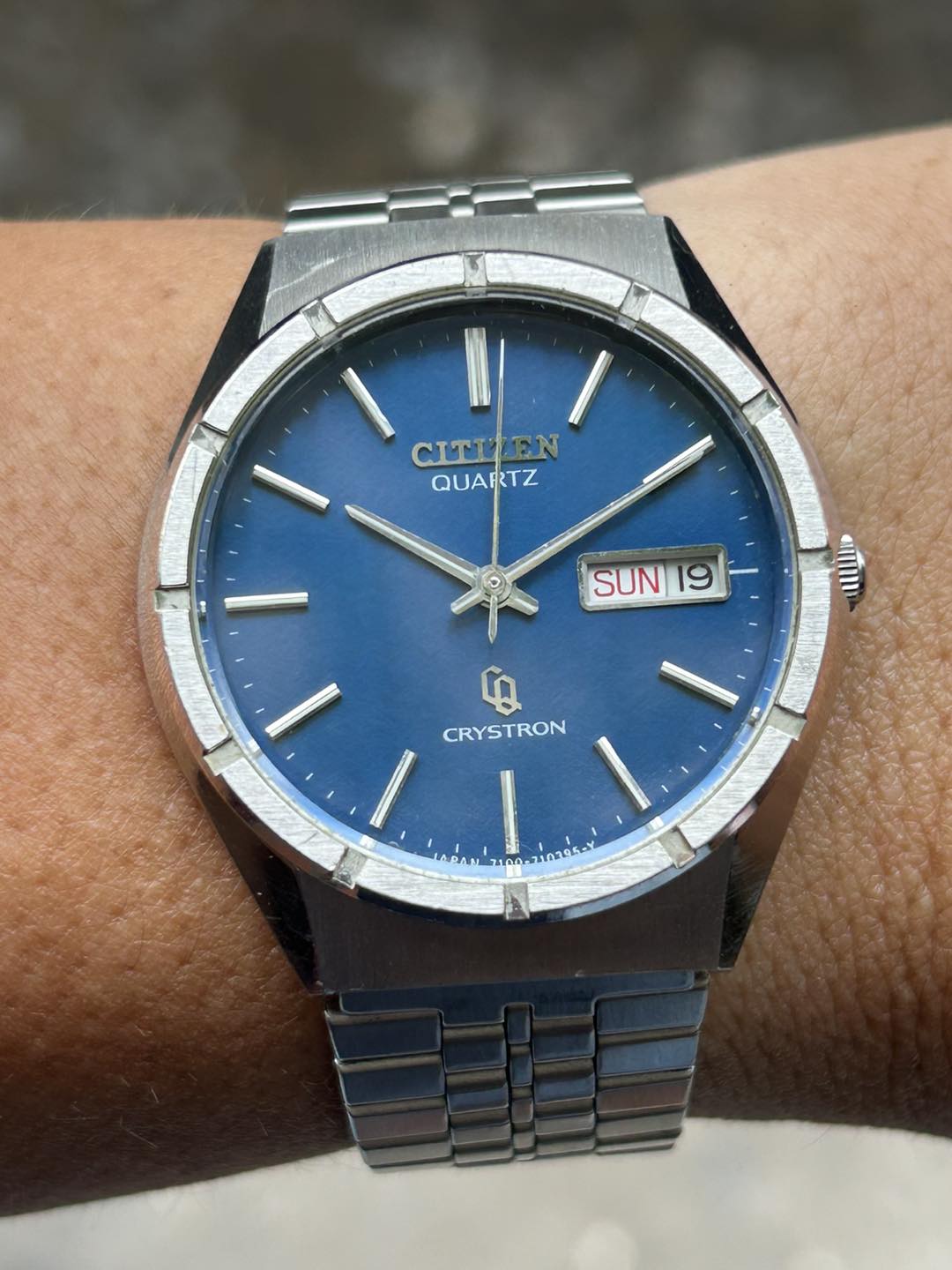 Citizen CQ Quartz Crystron Watch 4-710169 Y/ case no.8025651, made in ...