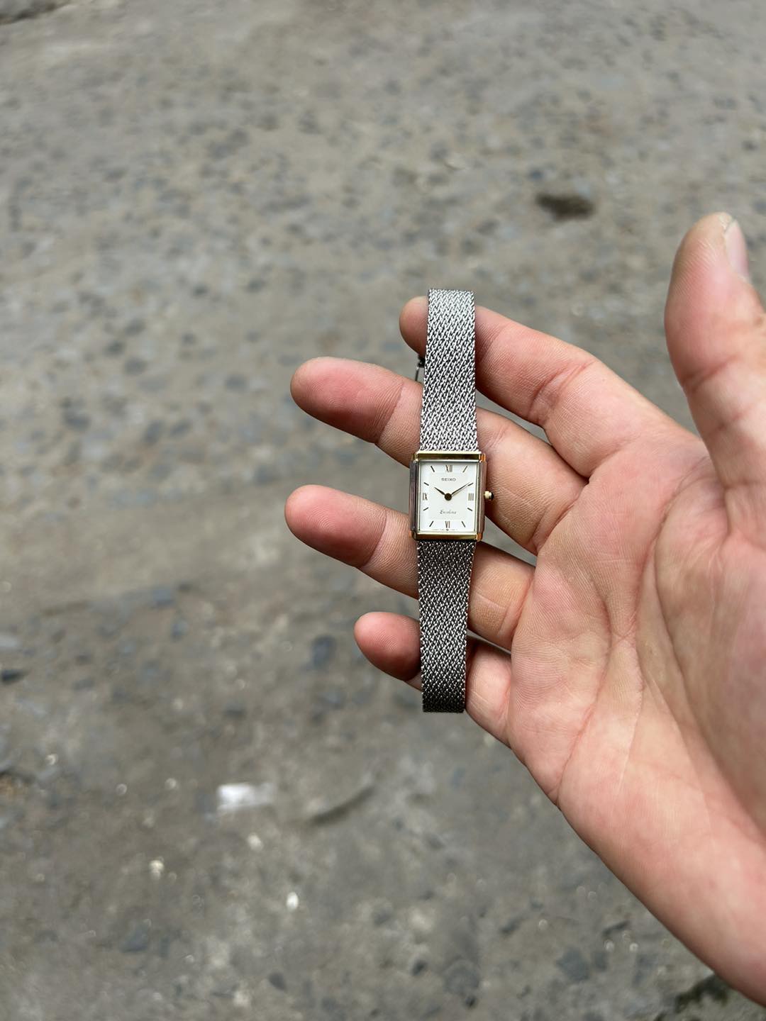 Ladies Seiko Exceline Quartz 7320-6450 ST. STEEL +BASE METAL ST. STEEL ...