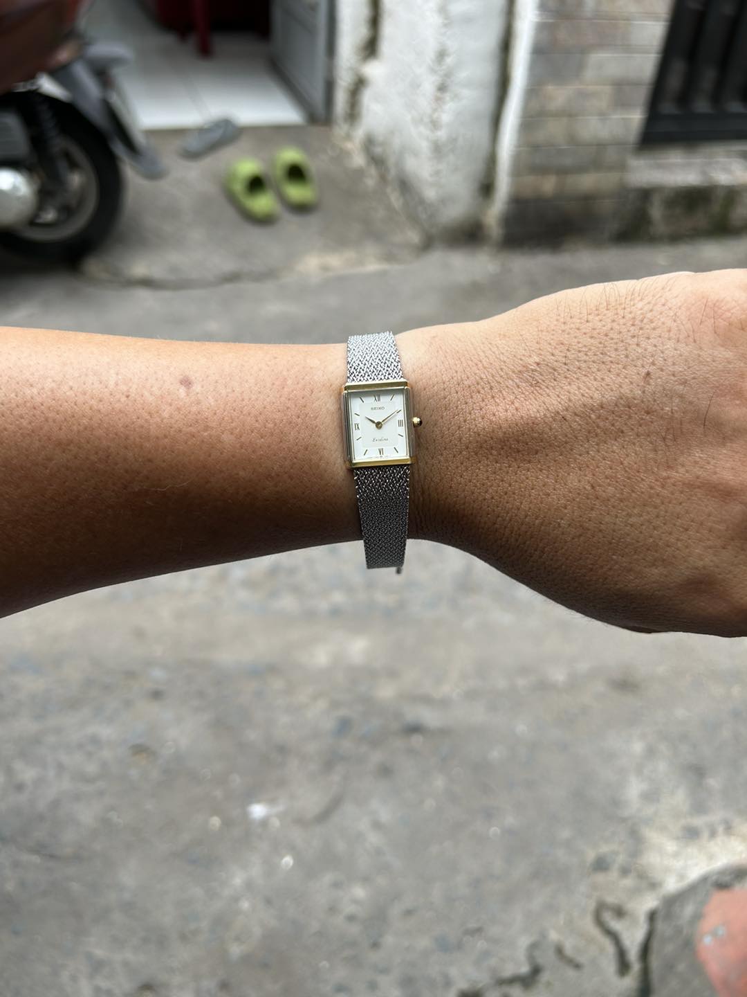 Ladies Seiko Exceline Quartz 7320-6450 ST. STEEL +BASE METAL ST. STEEL ...