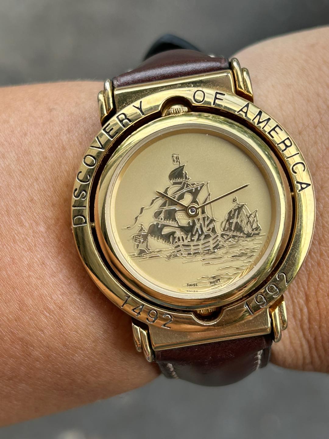 Discovery of America 500th Anniversary 17J$022kt gold electroplated ...