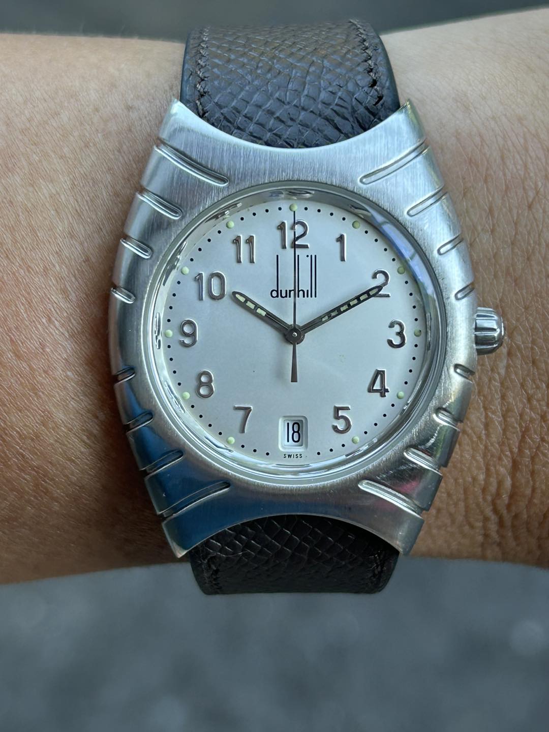 Dunhill Quartz watch 125.13388, Swiss made. – Long's Fine Watches