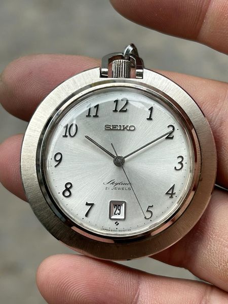 Seiko Skyliner Pocket manual winding 21 Jewels 6102-0010 / case no ...