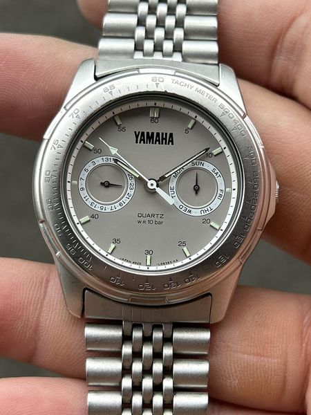 Yamaha – Vega Quartz Vintage watch stainless Steel 4D20-408977 Y / case ...