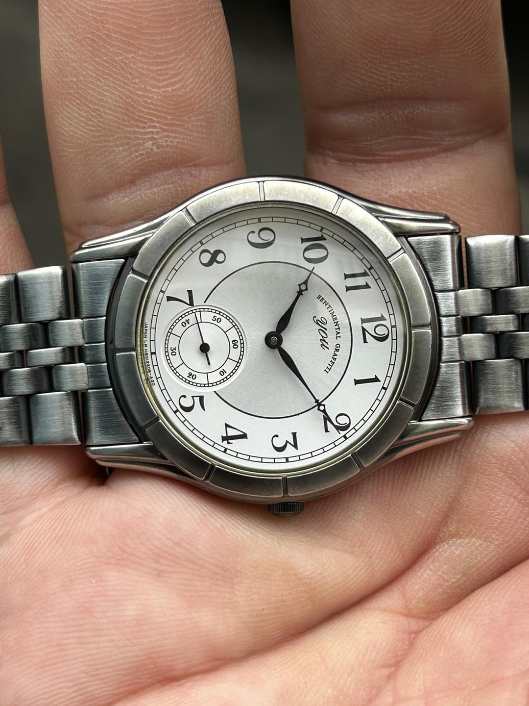 Sentimental Graffiti YOU Quartz Vintage watch stainless Steel back ...