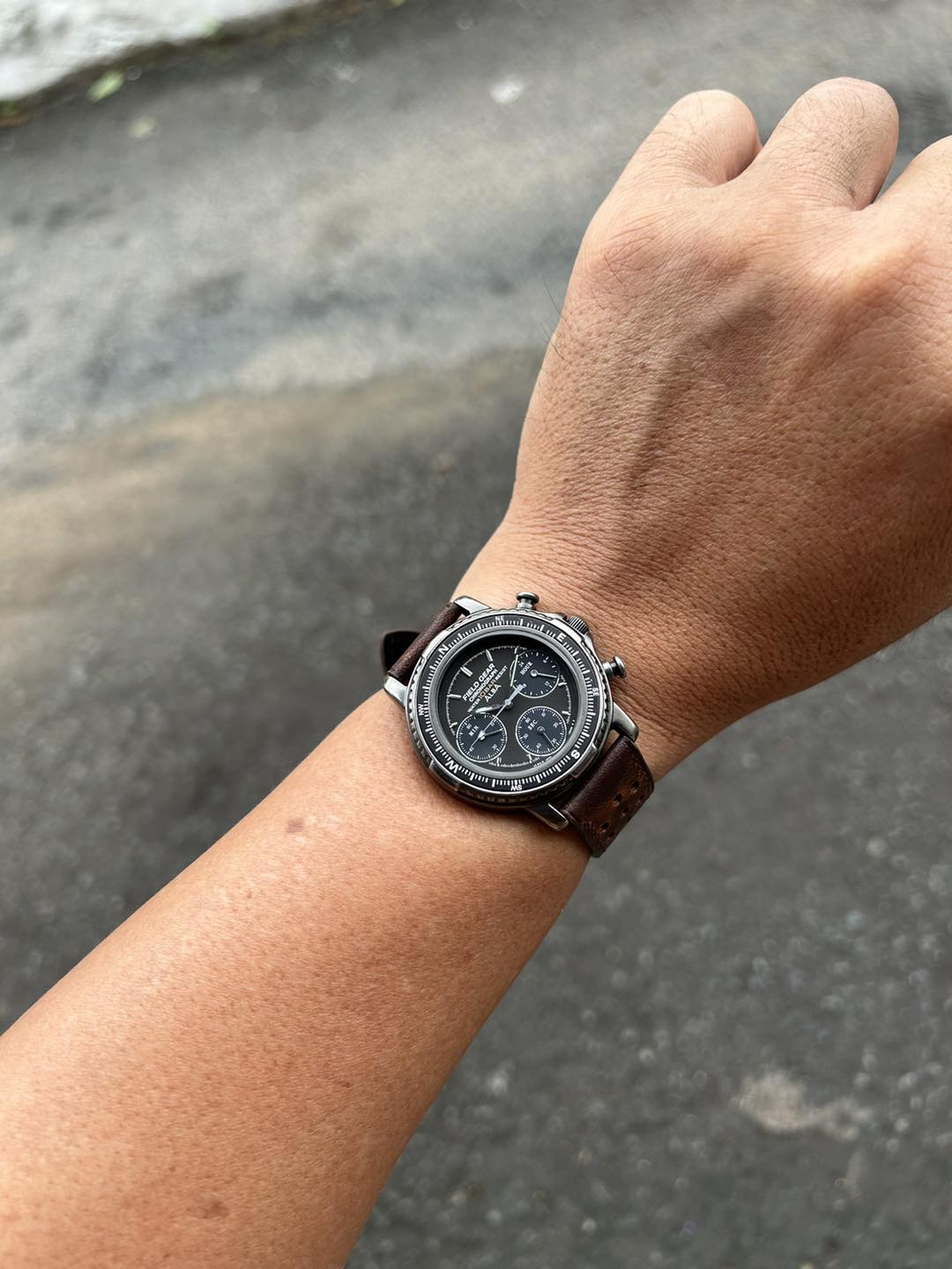 Vintage Alba Field Gear Chronograph watch V654-6000/ case no.281812 ...