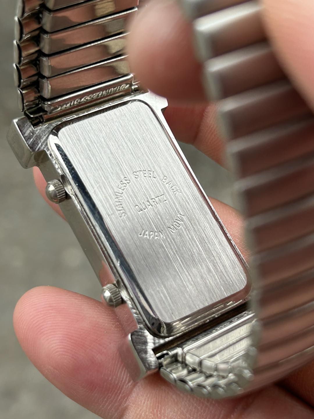 Dual time quartz watch stainless steel back, made in Japan. – Long's ...