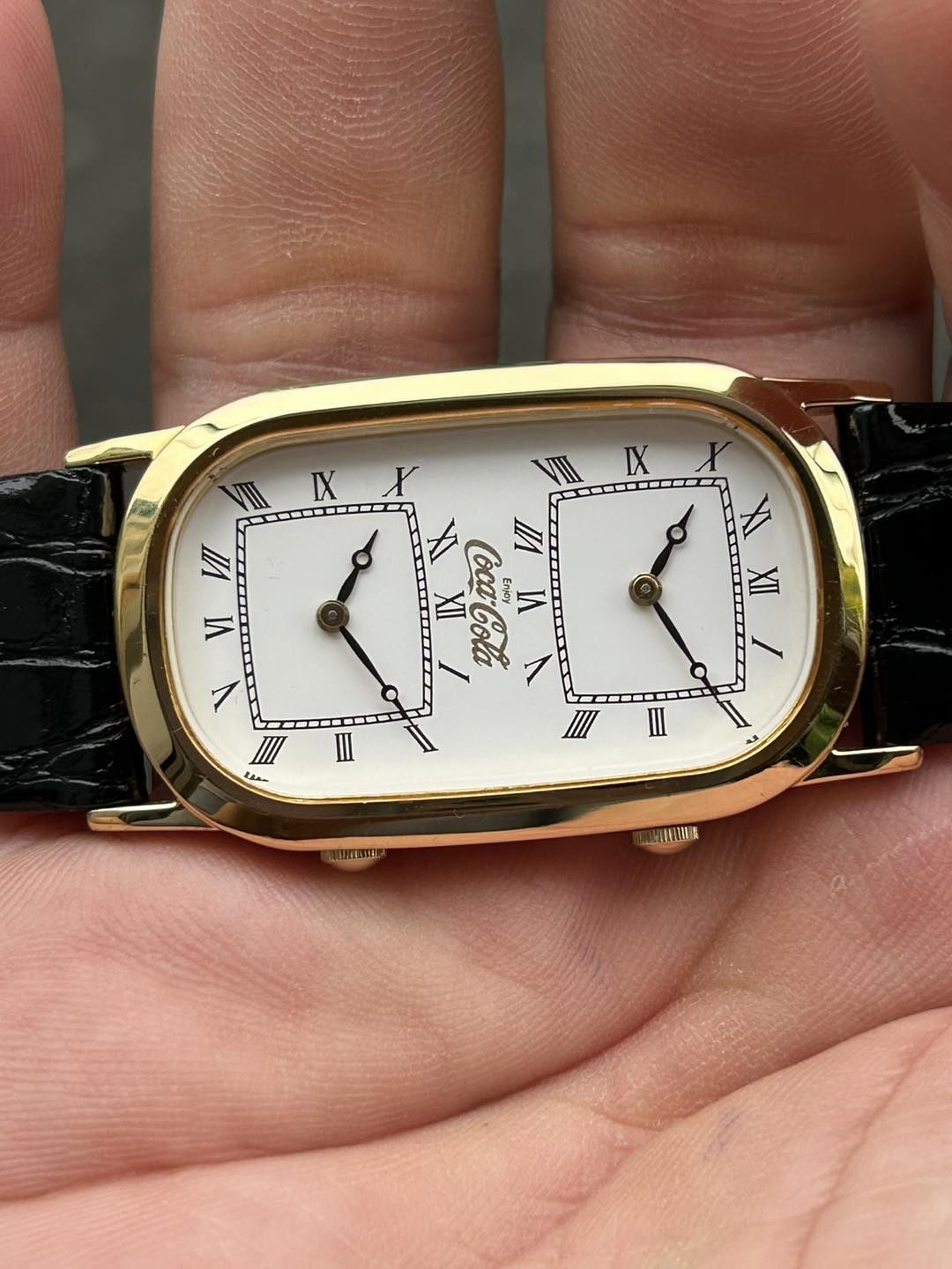 Seiko Dual Time Coca Cola tank Quartz Watch , made in Japan. – Long's ...