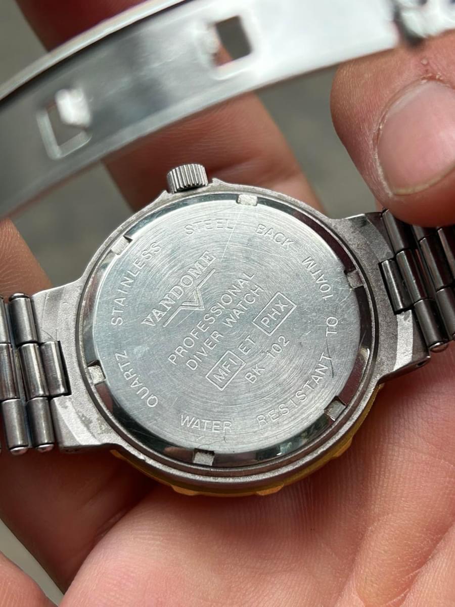 VANDOME PROFESSIONAL100M Quartz Vintage watch MFJ ET PHX BK 102 ...