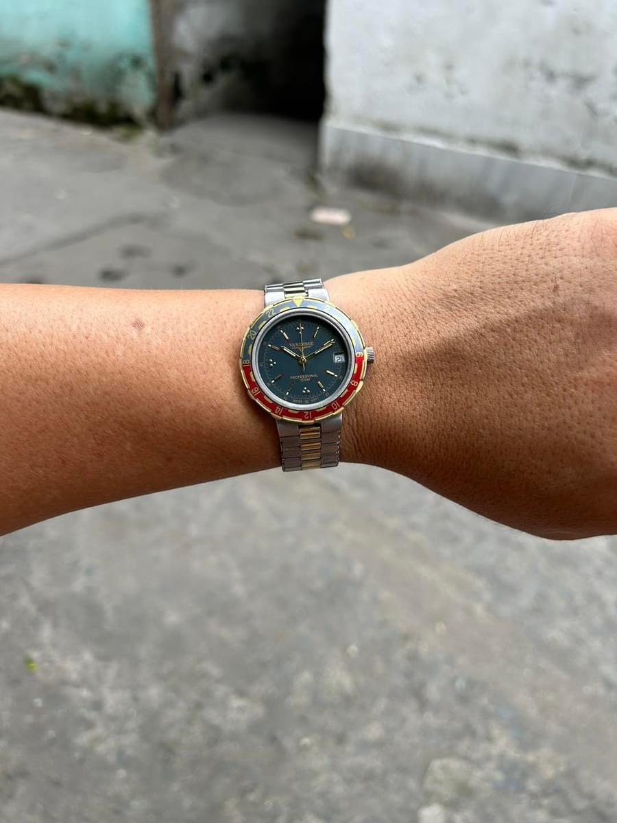 VANDOME PROFESSIONAL100M Quartz Vintage watch MFJ ET PHX BK 102 ...