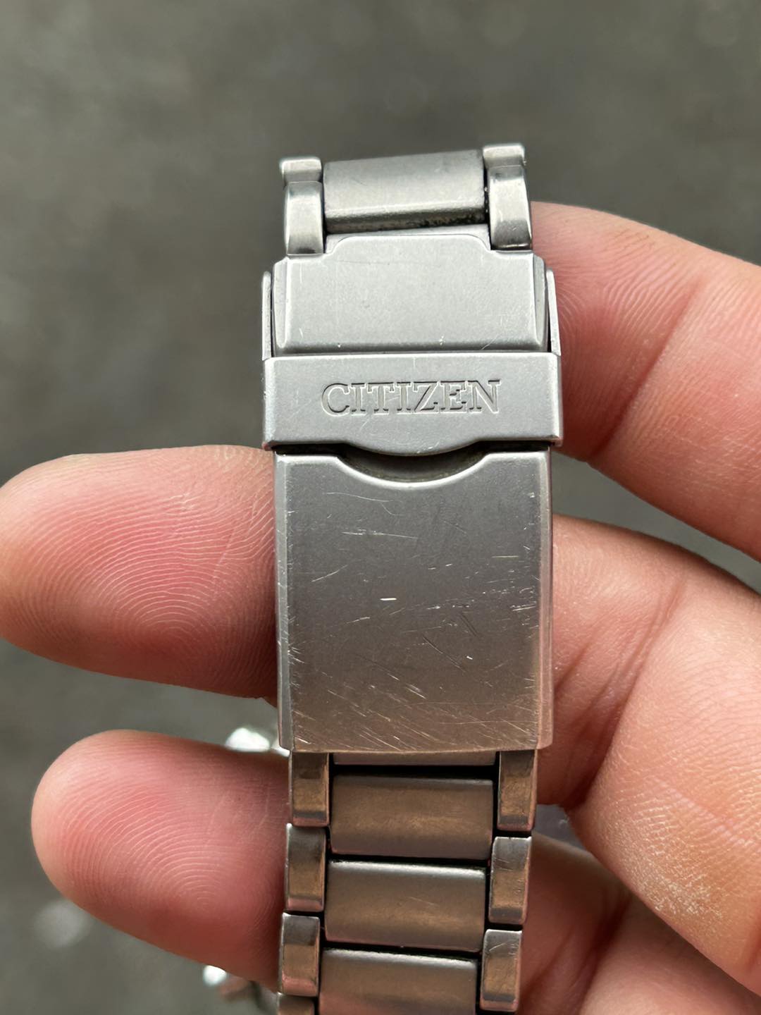 Citizen Titanium Quartz 1/100 Sec.Chronograph 0610-F10008 TA/ case no ...