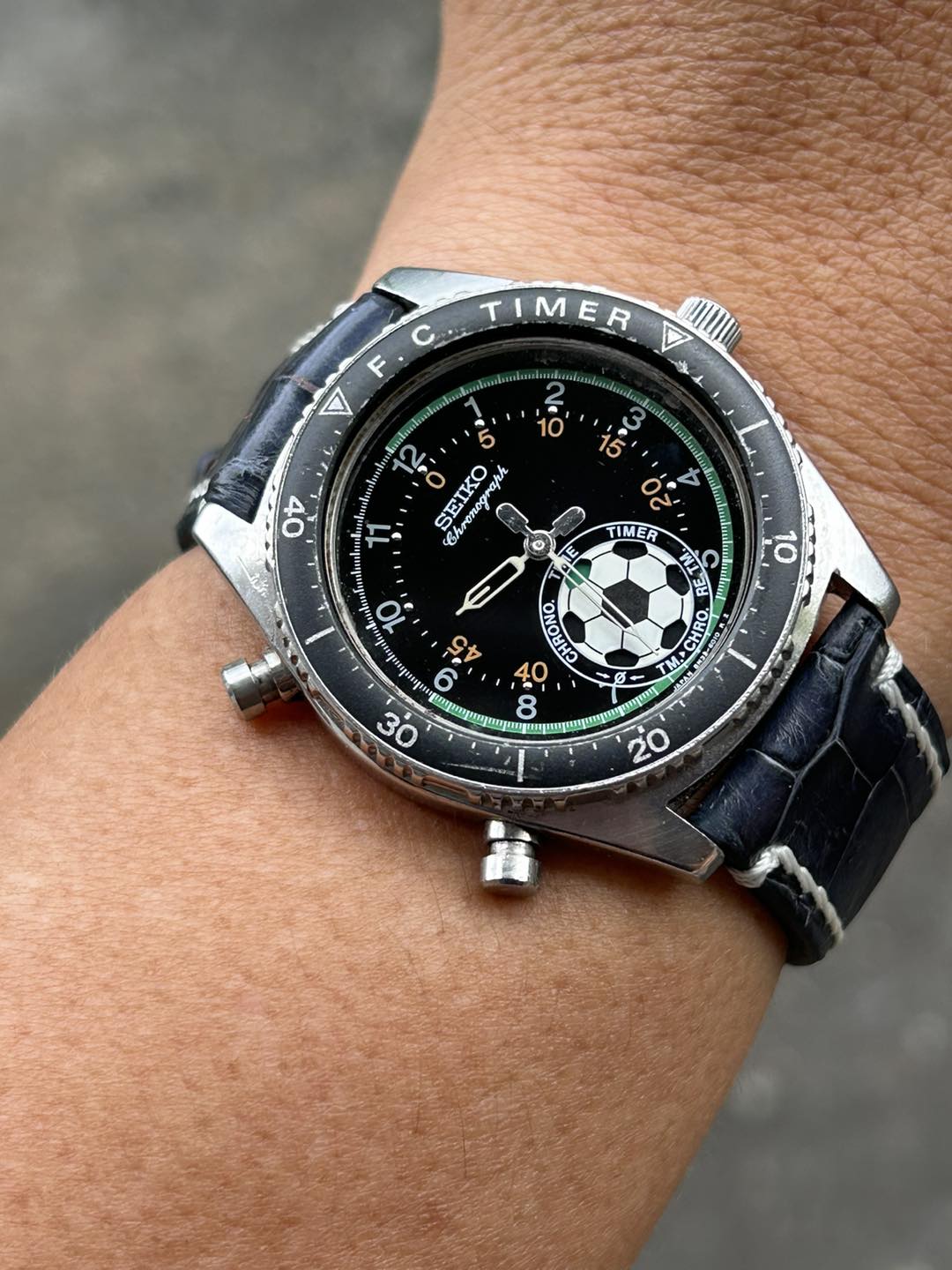 Seiko Chronograph 8M32-6010 Quartz Mens Authentic Watch Stainless/ case ...