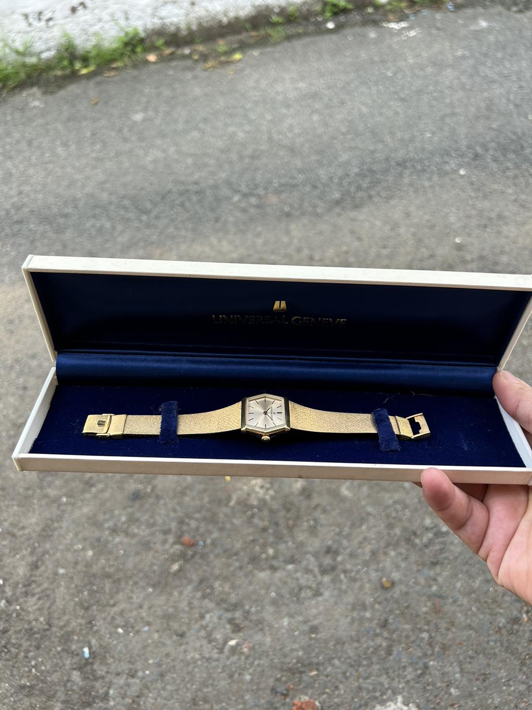 Universal Geneve Hexagon Manual winding watch Ref. 542581 Cal.2-42 ...