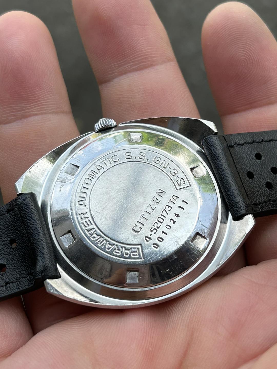 Citizen Seven Star Deluxe automatic 23 Jewels 4- 520173 TA / case no ...