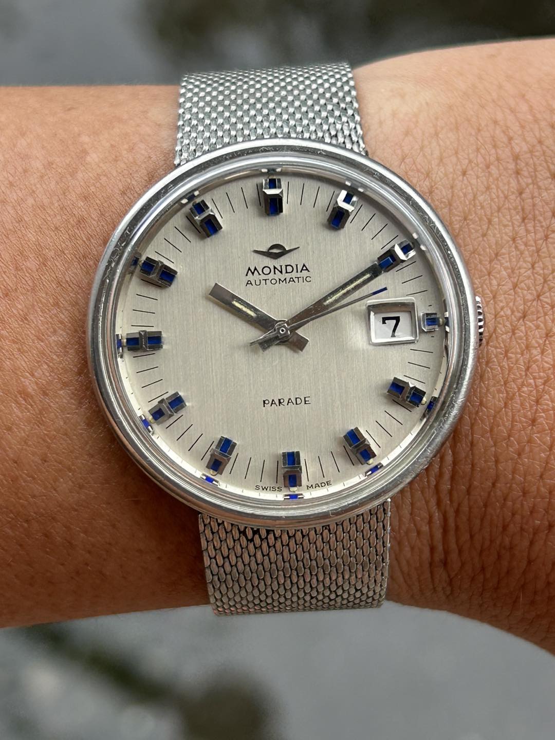 Mondia Parade automatic watch 94-489-60 Stainless Steel / 218 , Swiss made. – Long's Fine Watches