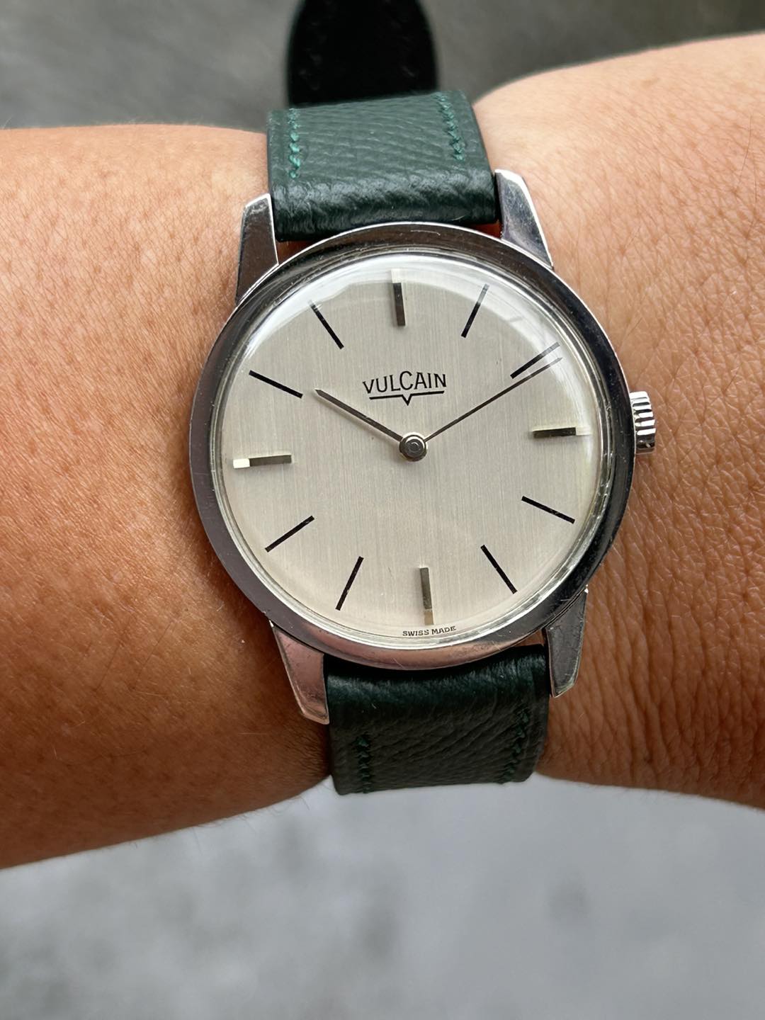 Vulcain manual winding Vintage watch stainless Steel K1128B , Swiss ...