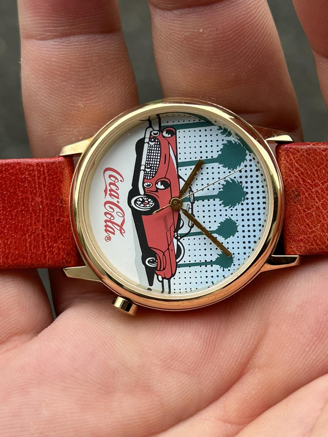 Coca Cola Quartz Watch base metal bezel stainless steel back , made in ...