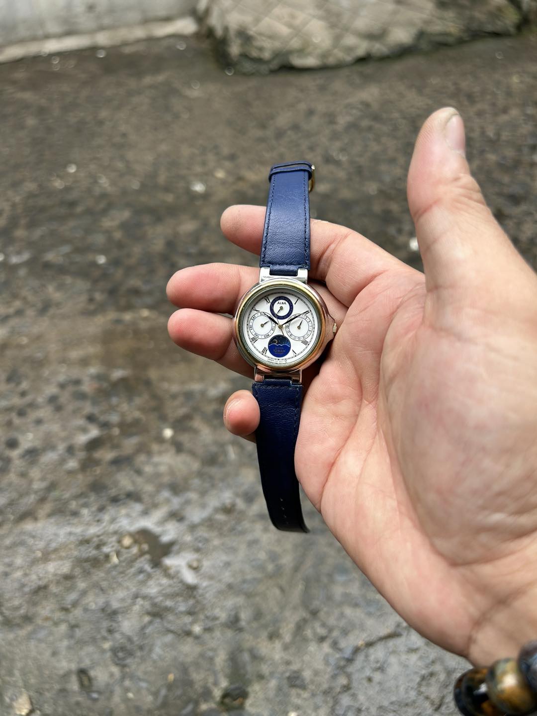 Seiko Alba Lunakiss Moon Phase Quartz V33F-6A60 / case no.945869, made ...
