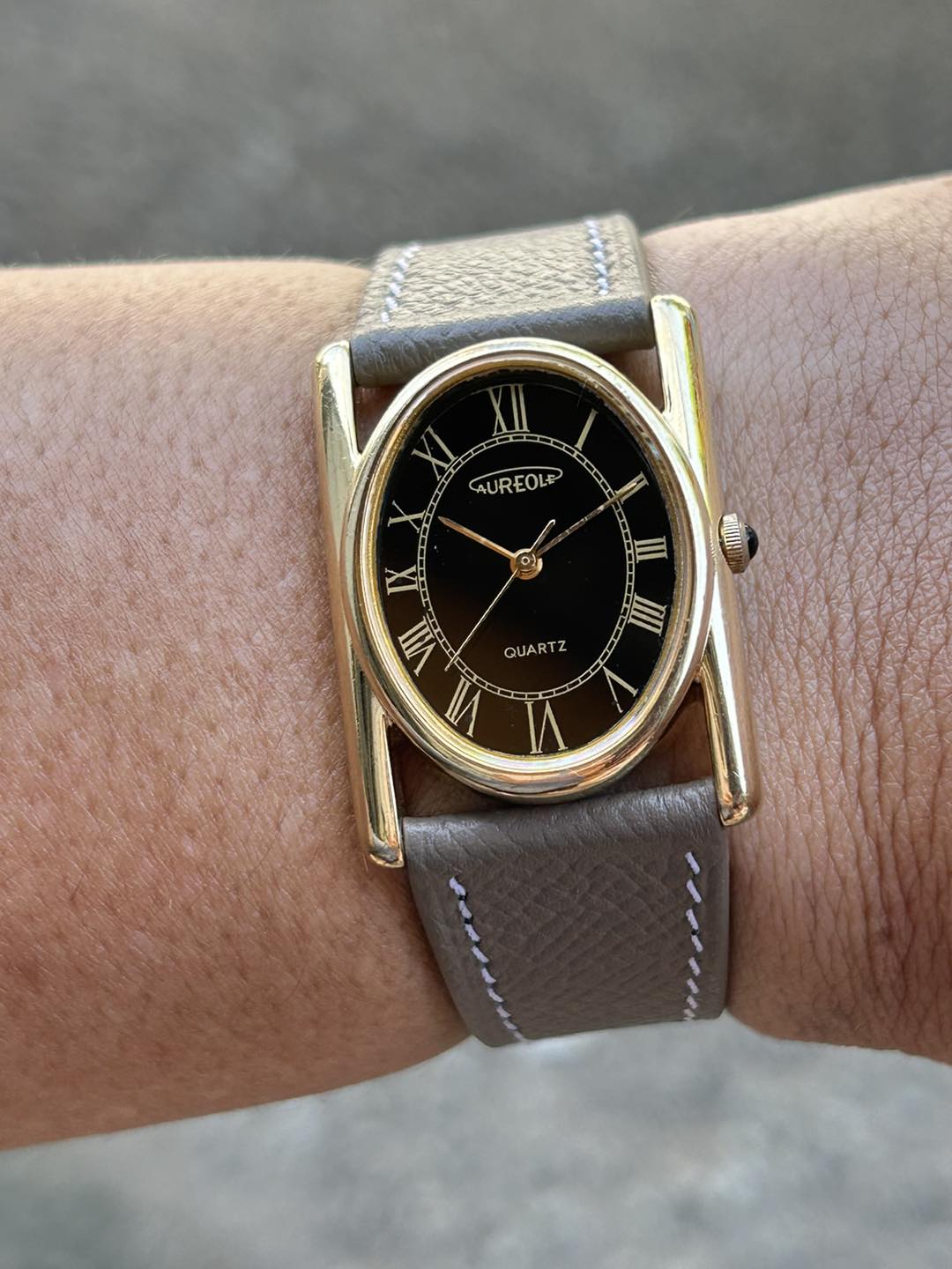 Aureole Quartz watch SW-H273 BASE METAL STAINLESS STEEL BACK / case no ...