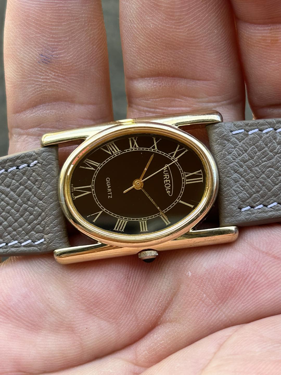 Aureole Quartz watch SW-H273 BASE METAL STAINLESS STEEL BACK / case no ...