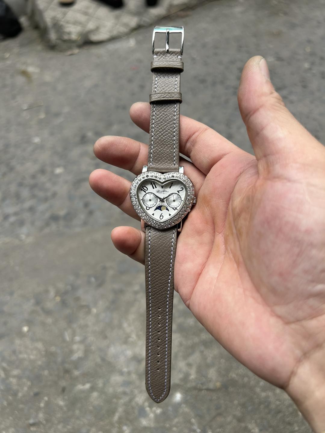 Henri – Luc Chapuis moon phase quartz watch STAINLESS STEEL SERIES Pure ...