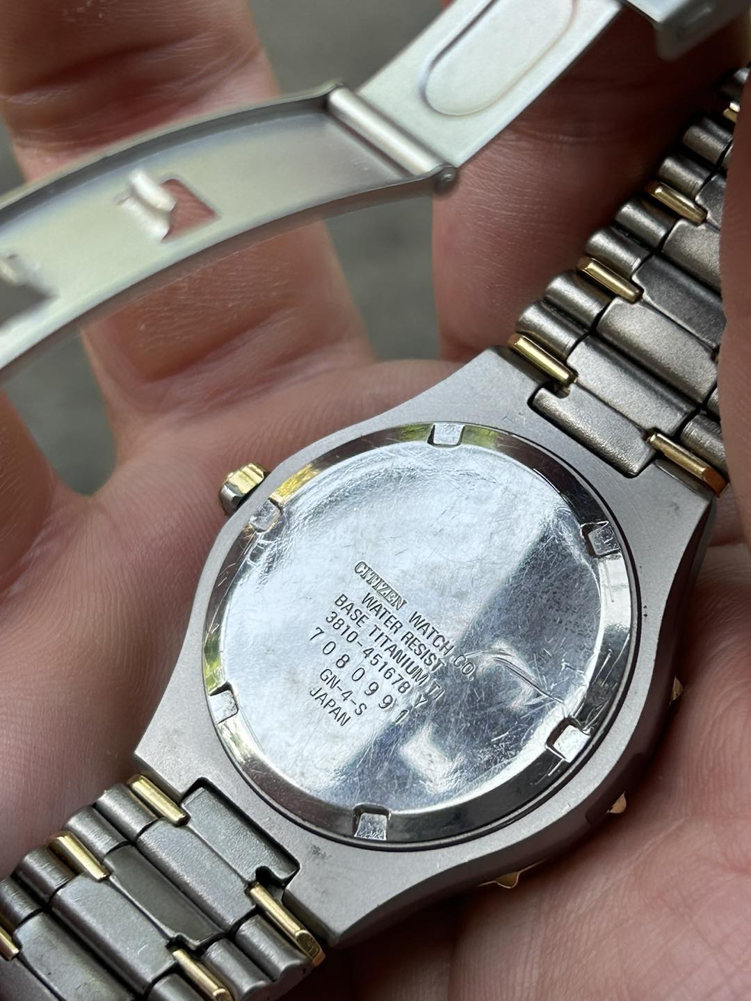 Citizen Attesa 3810-451678 Y Titanium quartz watch / case no.7080991 ...