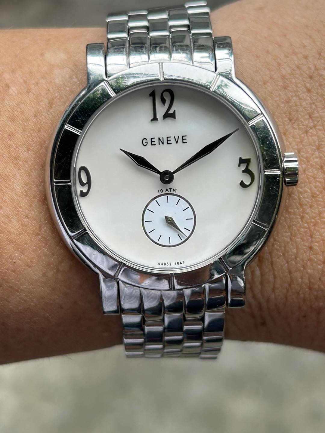 Geneve quartz watch 1069 , stainless steel , Swiss made. – Long's Fine ...